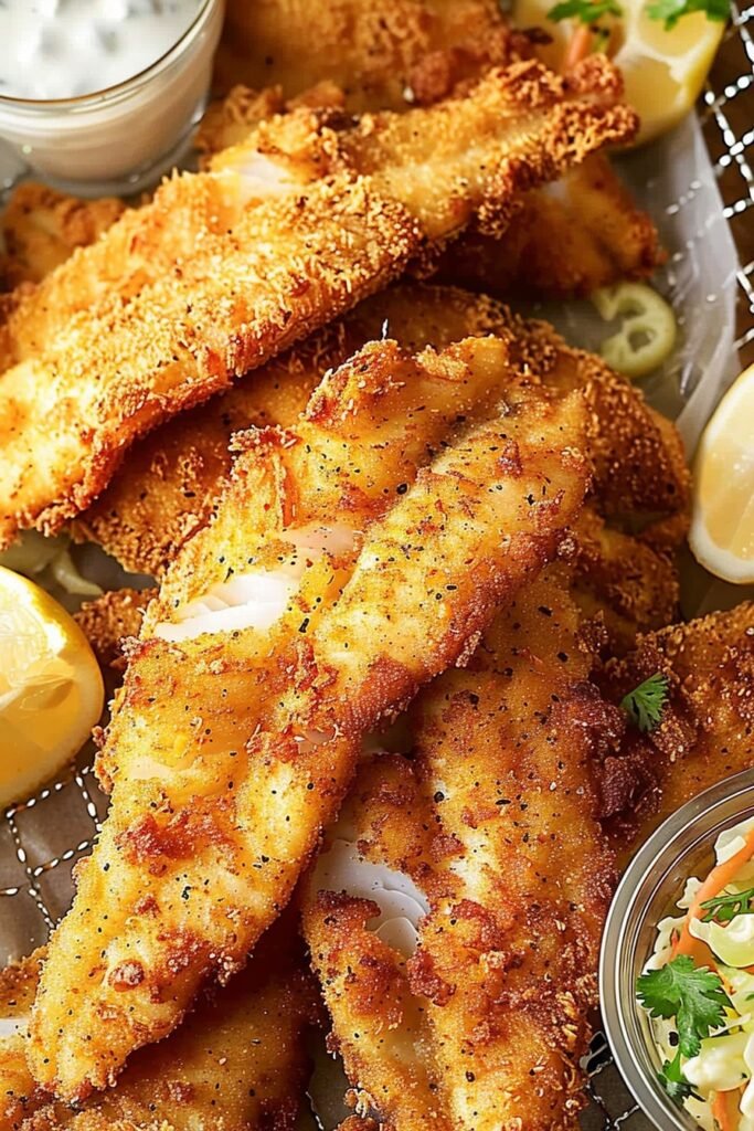 Lemon Pepper Fried Catfish: Crispy golden perfection. – Anna Plates