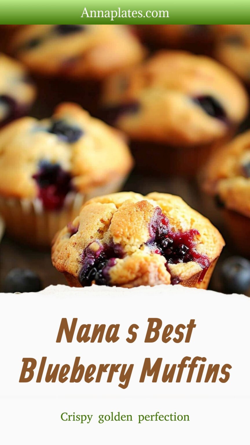 Nana s Best Blueberry Muffins: Crispy golden perfection – Anna Plates