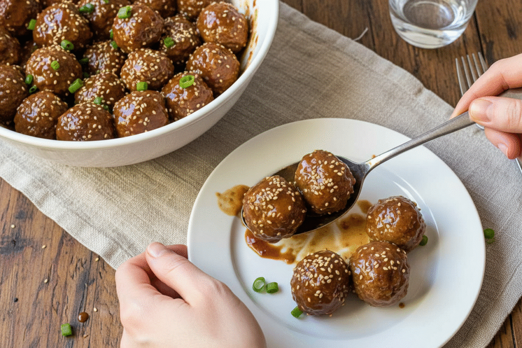 Beefy Coca Cola Meatballs: Beefy Coca Cola Meatballs Recipe – Anna Plates