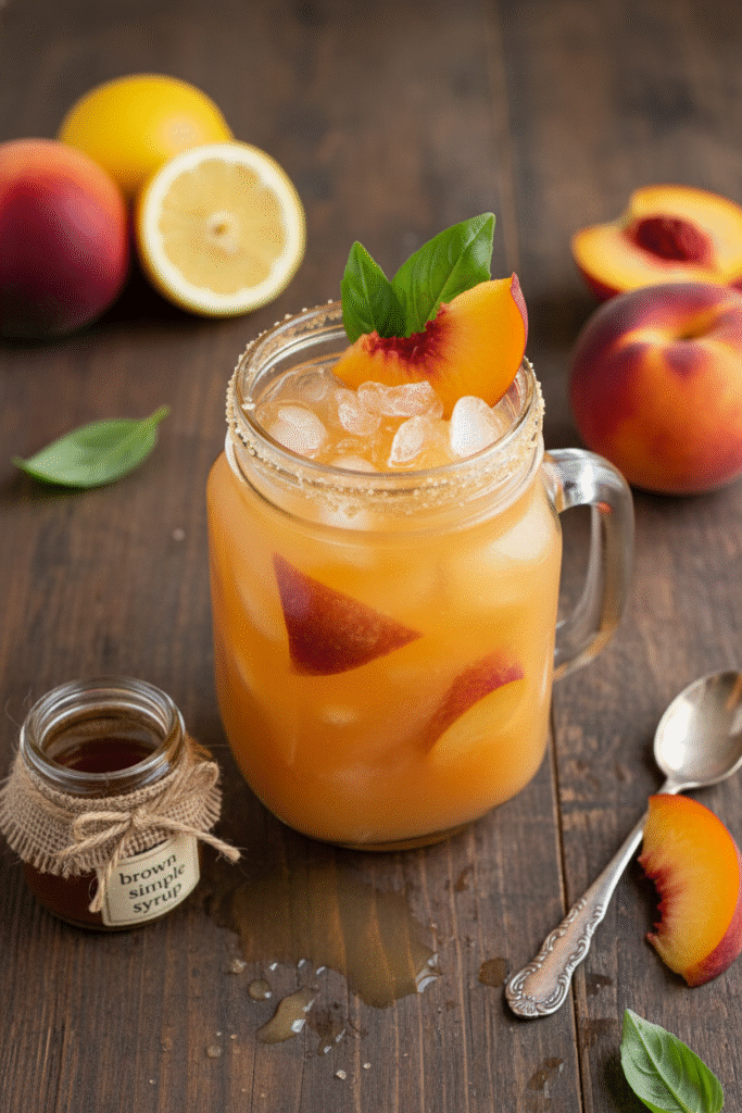 Bourbon Peach Smash Cocktail Recipe – Anna Plates
