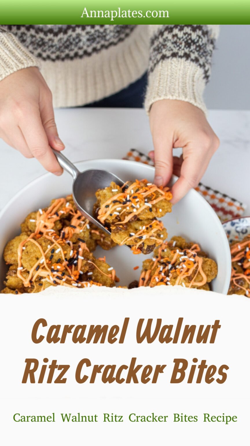 Caramel Walnut Ritz Cracker Bites Recipe – Anna Plates
