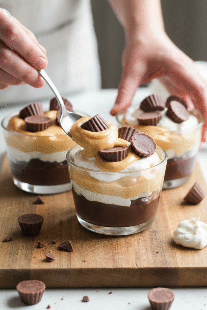 Chocolate Peanut Butter Parfait Recipe – Anna Plates