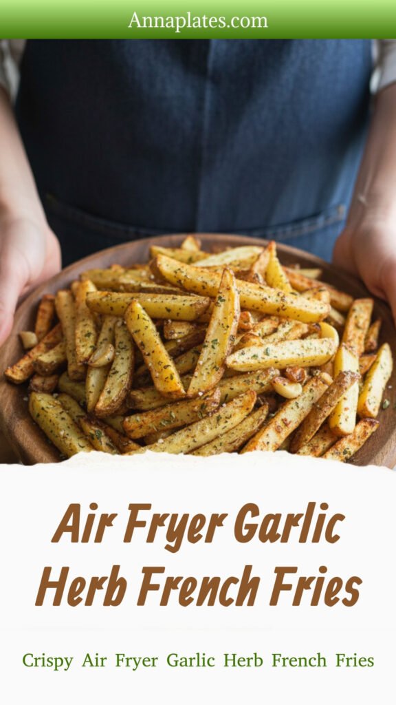 Crispy Air Fryer Garlic Herb French Fries – Anna Plates