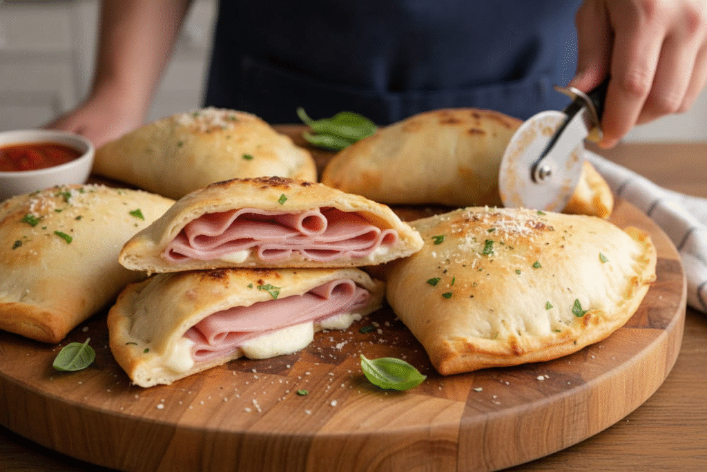 Easy Ham and Cheese Calzone Recipe – Anna Plates