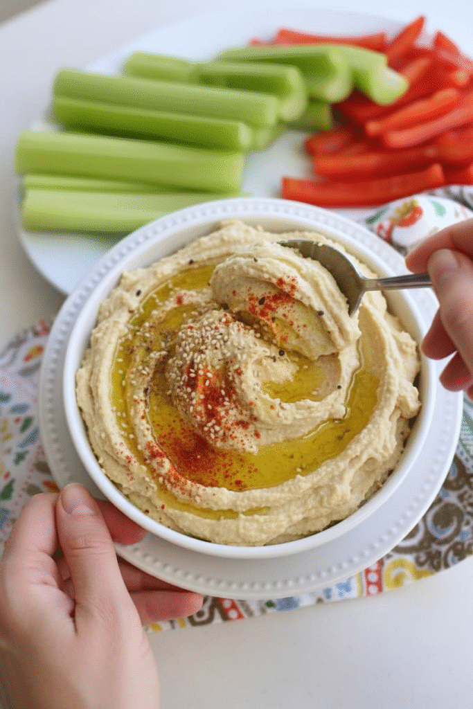 Easy Hummus – The Schmidty Wife: Easy Homemade Hummus Recipe by The ...
