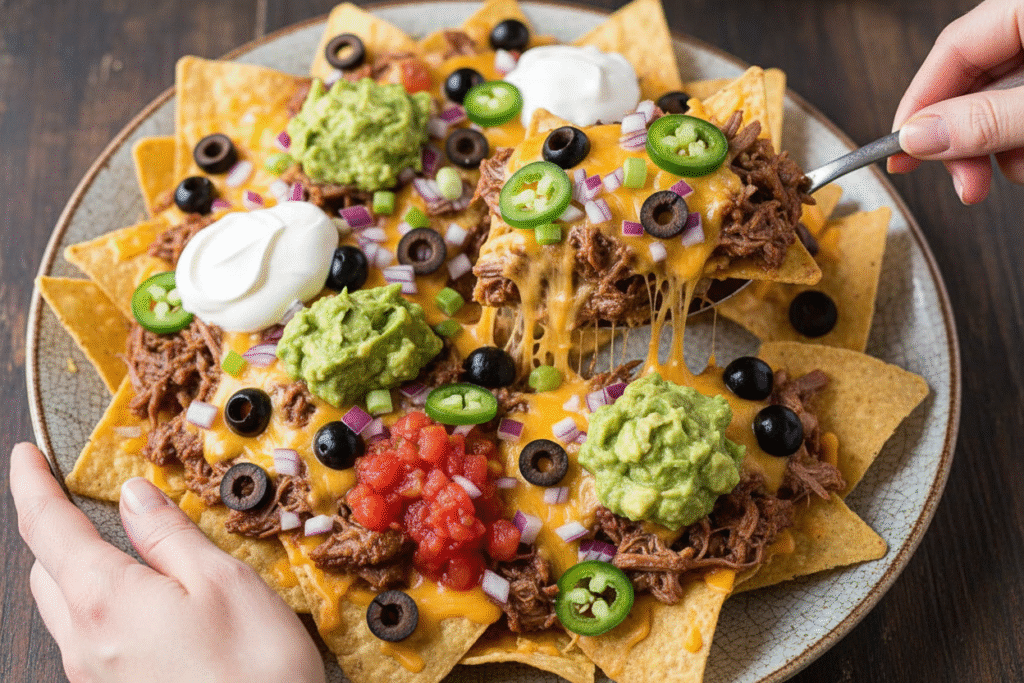 Easy Loaded Beef Nachos Recipe – Anna Plates