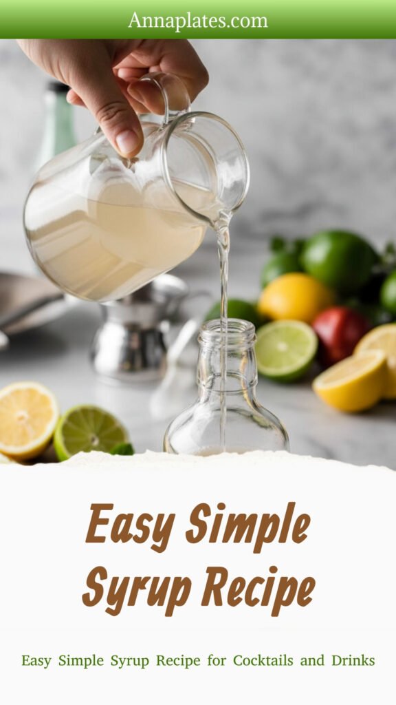 Easy Simple Syrup Recipe for Cocktails and Drinks – Anna Plates