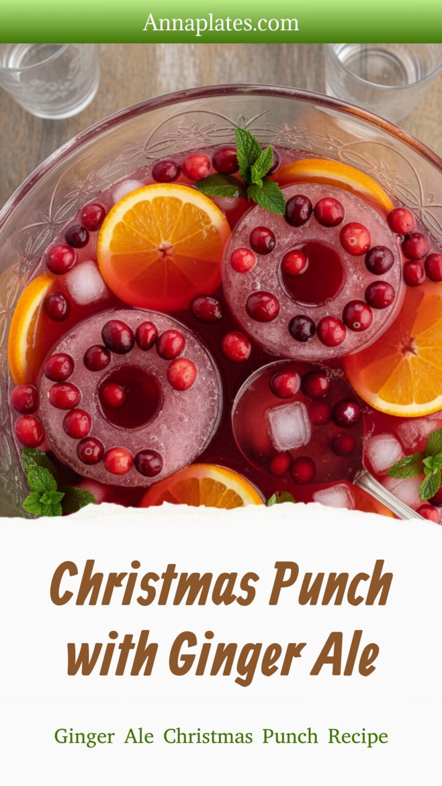 Ginger Ale Christmas Punch Recipe – Anna Plates
