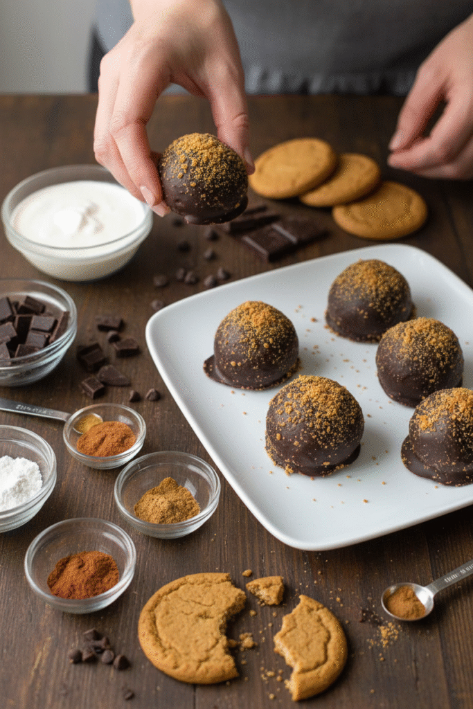 Gingerbread Truffles Recipe Easy Holiday Treats – Anna Plates