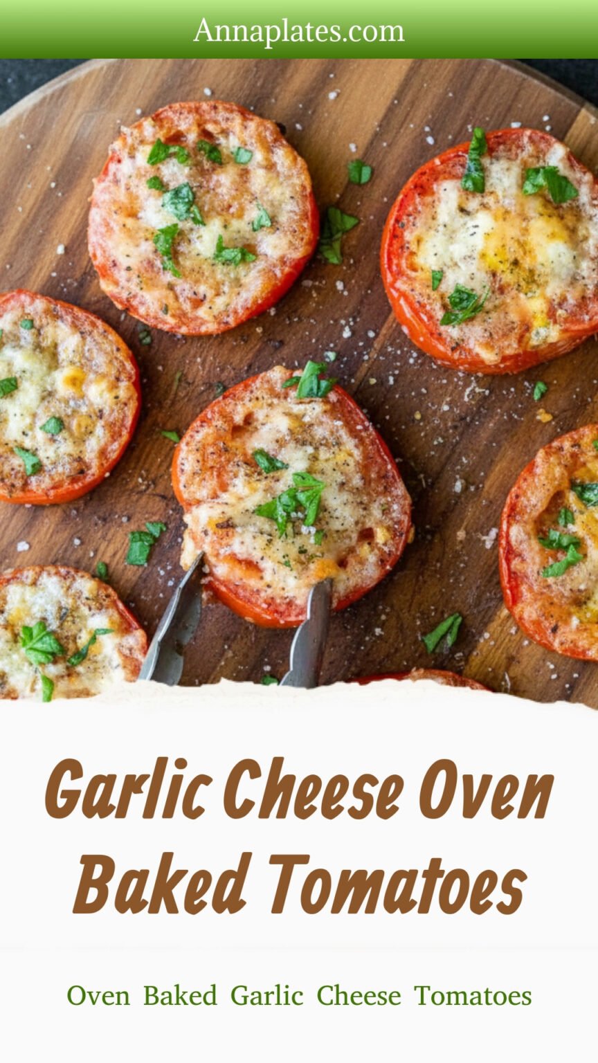Oven Baked Garlic Cheese Tomatoes – Anna Plates