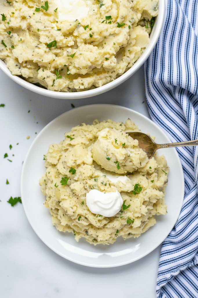 Pressure Cooker Garlic Mashed Potatoes Recipe – Anna Plates