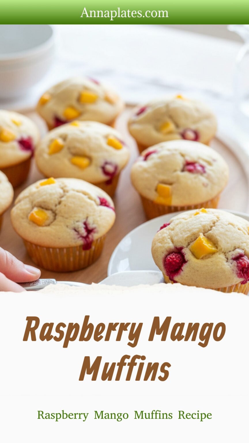 Raspberry Mango Muffins Recipe – Anna Plates