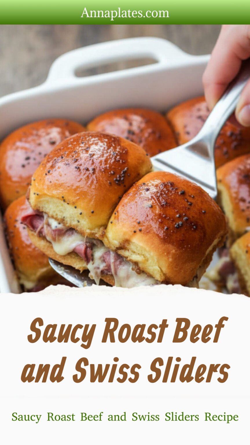 Saucy Roast Beef and Swiss Sliders Recipe – Anna Plates