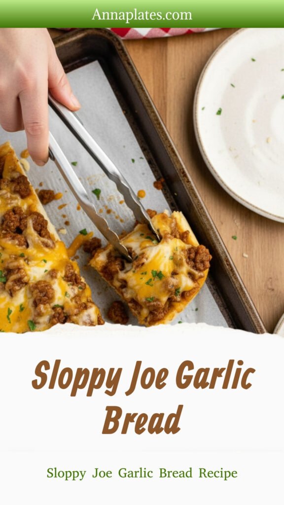 Sloppy Joe Garlic Bread: Sloppy Joe Garlic Bread Recipe – Anna Plates