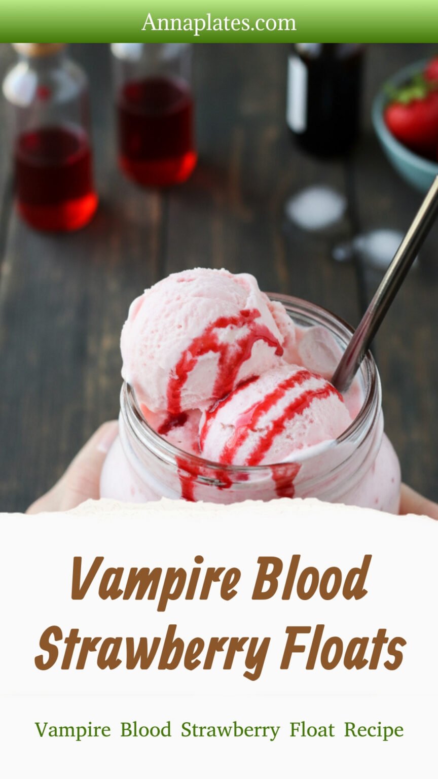 Vampire Blood Strawberry Float Recipe – Anna Plates