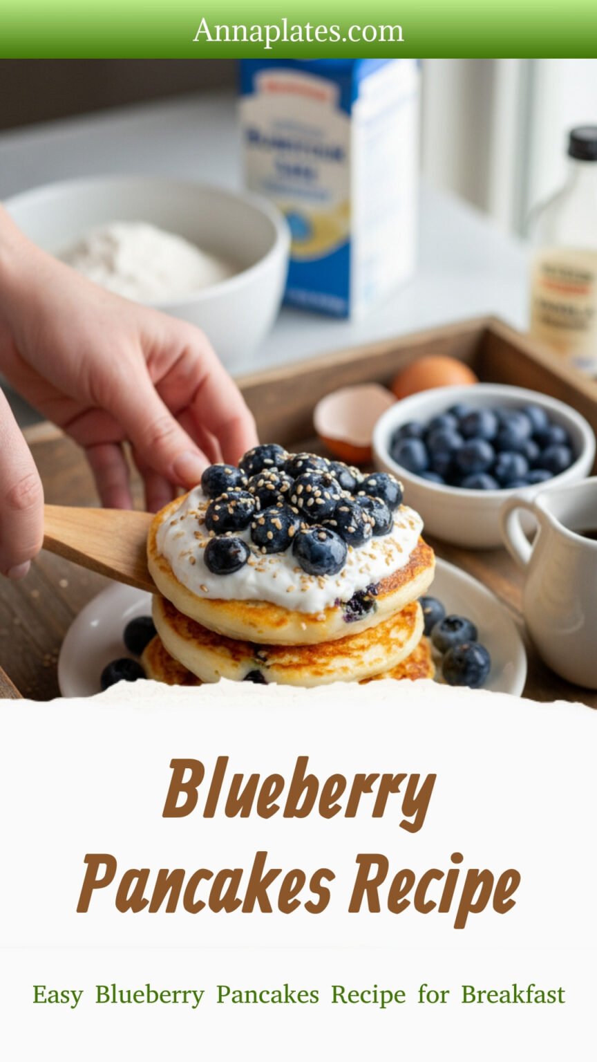 Easy Blueberry Pancakes Recipe for Breakfast – Anna Plates