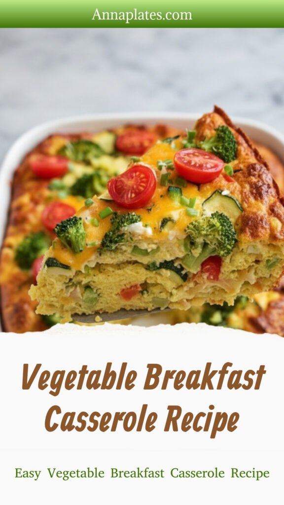 Easy Vegetable Breakfast Casserole Recipe – Anna Plates