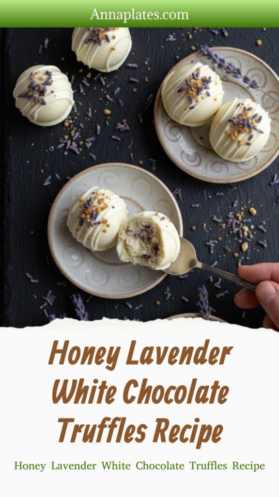 Honey Lavender White Chocolate Truffles Recipe – Anna Plates